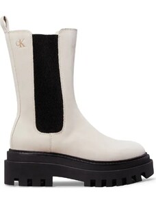 Bézs, alacsony sarkú chelsea boots - GLAMI.hu