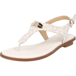 MICHAEL Michael Kors Ujjelválasztó-pántos szandál krém / arany / szürke ...