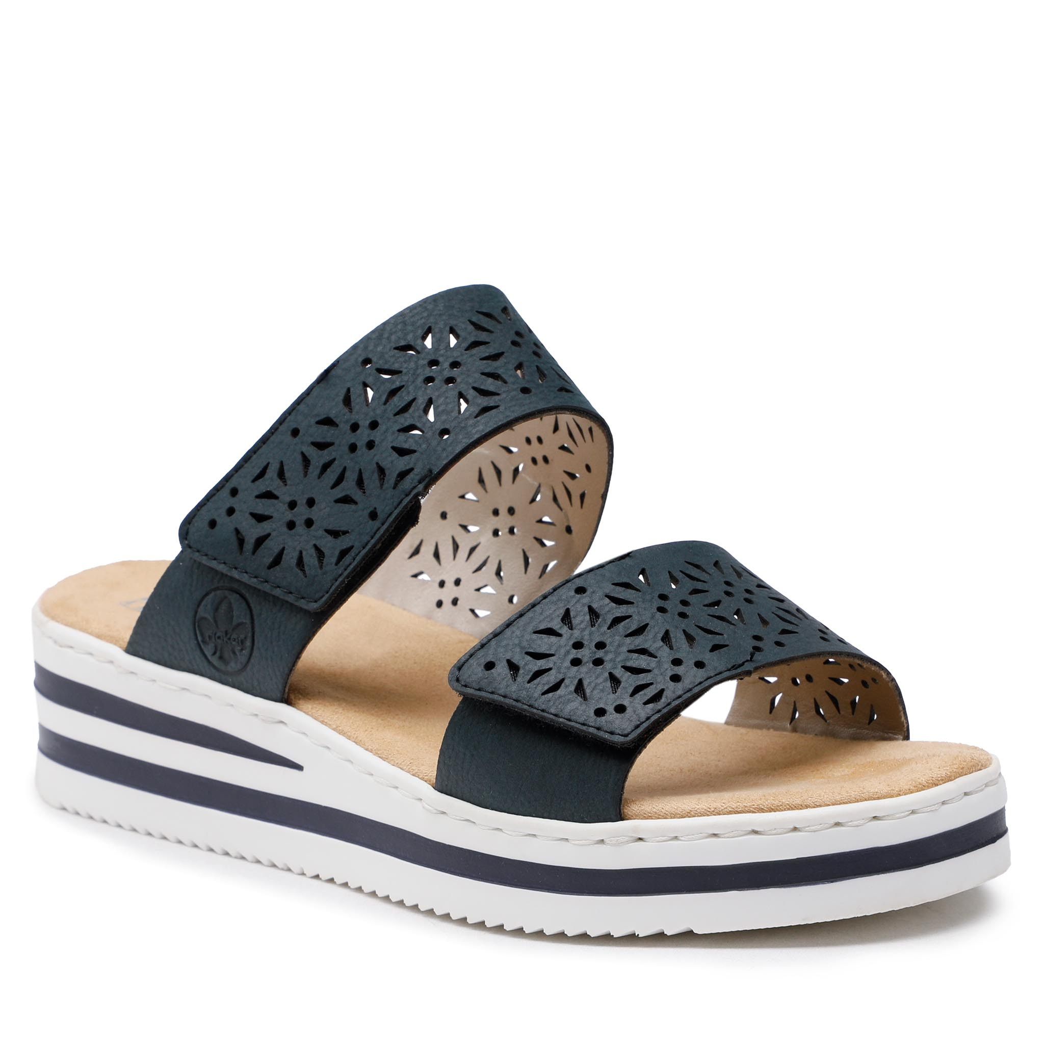 Papucs RIEKER - V02K7-15 Blau - GLAMI.hu