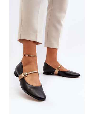 Laura Messi, fekete, tavaszi, csatos balerina cipők - GLAMI.hu