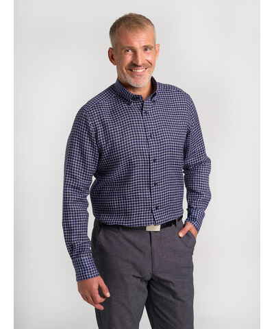 Len, business, slim fit, fenntartható anyagú, gombos férfi ingek | 10 ...