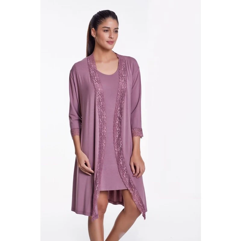 LUISA MORETTI Női hálóing bambuszból TAMARA és fürdőköpeny - GLAMI.hu