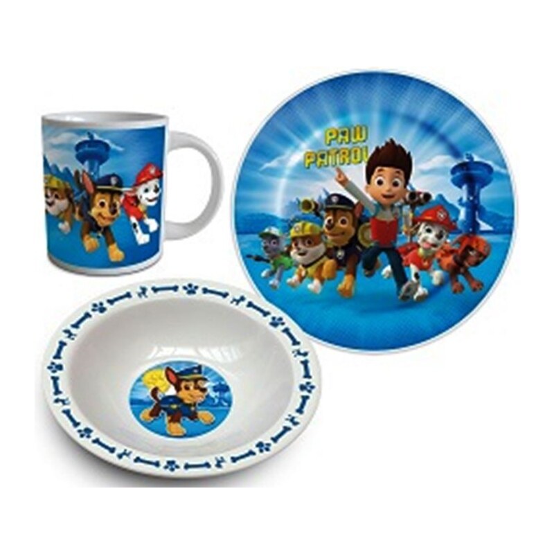 Gyermek étkészlet porcelán Paw Patrol, Mancs Őrjárat - GLAMI.hu