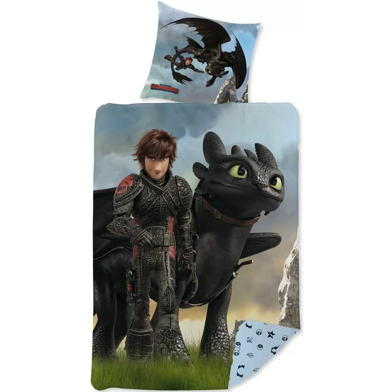 Így neveld a sárkányodat ágyneműhuzat Hablaty 140x200cm 70x90cm - GLAMI.hu