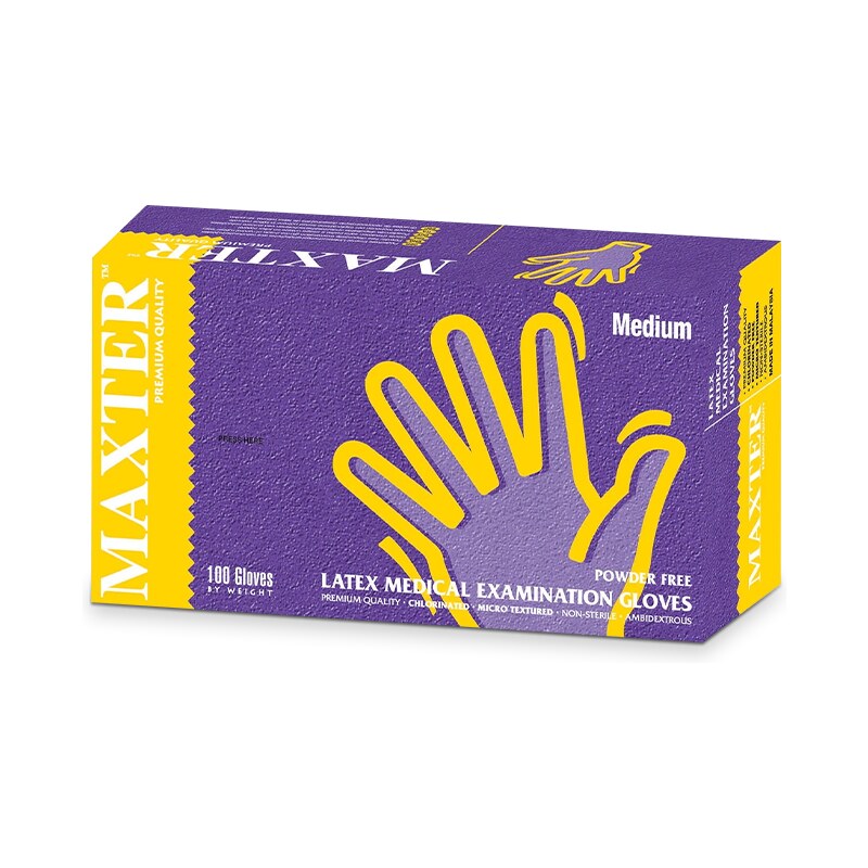 SUPERMAX Corporation Berhad Maxter latex púdermentes vizsgálókesztyű (5 ...