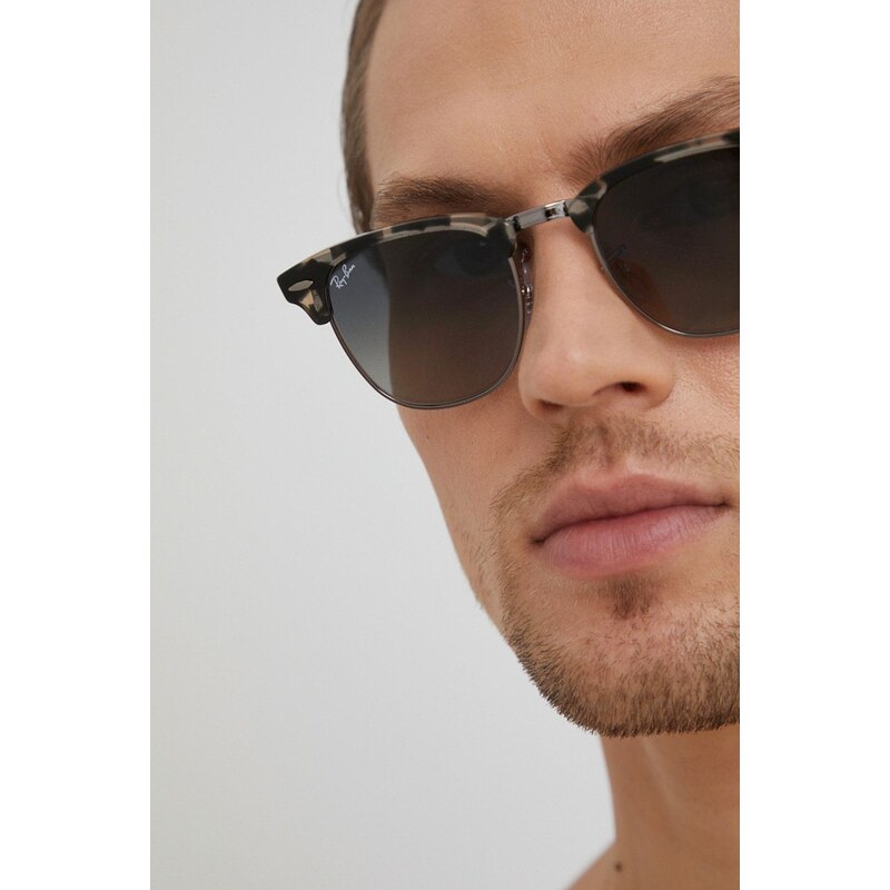 Ray-Ban szemüveg CLUBMASTER szürke, 0RB3016 - GLAMI.hu