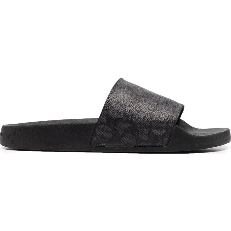 Coach Signature coated canvas slides - Black - GLAMI.hu