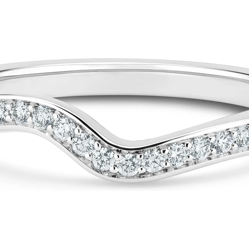 De Beers Jewellers platinum Caress diamond band - Silver - GLAMI.hu
