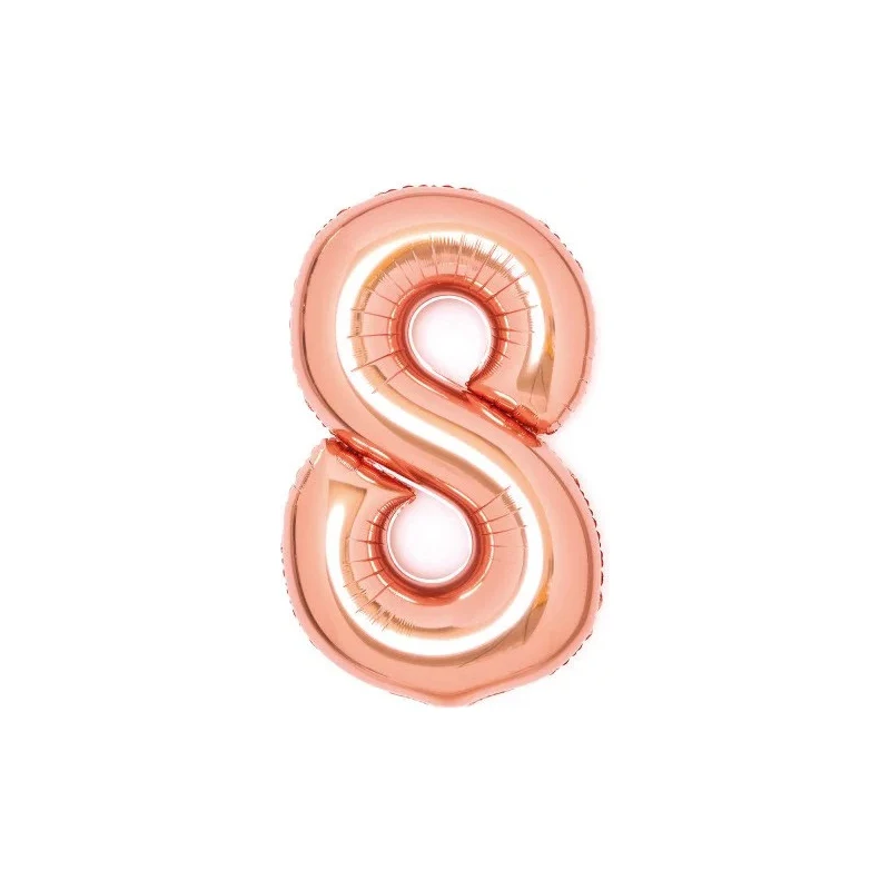 Számok Rose Gold 8-as szám fólia lufi 66 cm - GLAMI.hu