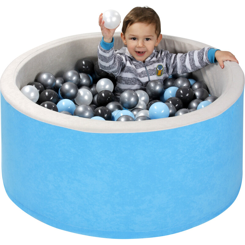 Nellys nagy medence gyerekeknek 90x40cm + 200 labda - piros - GLAMI.hu