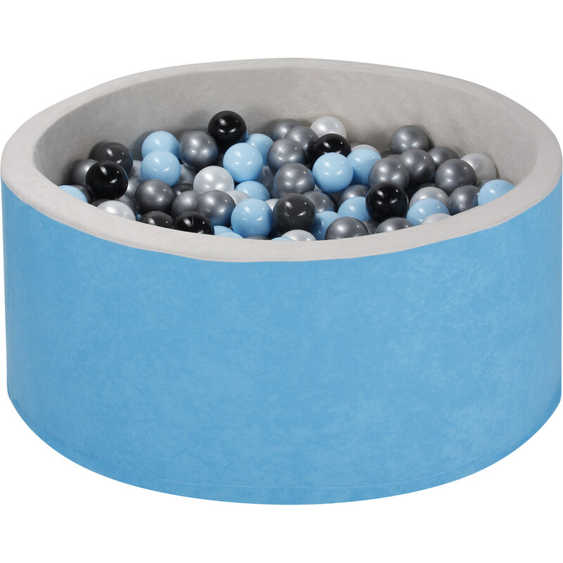 Nellys nagy medence gyerekeknek 90x40cm + 200 labda - kék - GLAMI.hu