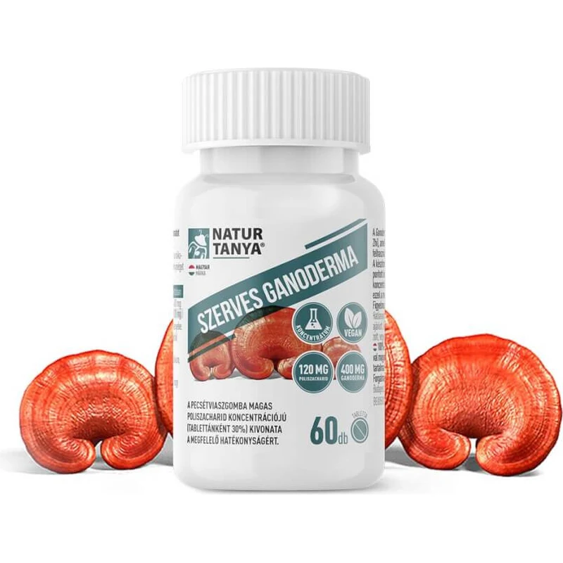 Szerves Ganoderma (Pecsétviaszgomba) standardizált 30%-os poliszacharid ...