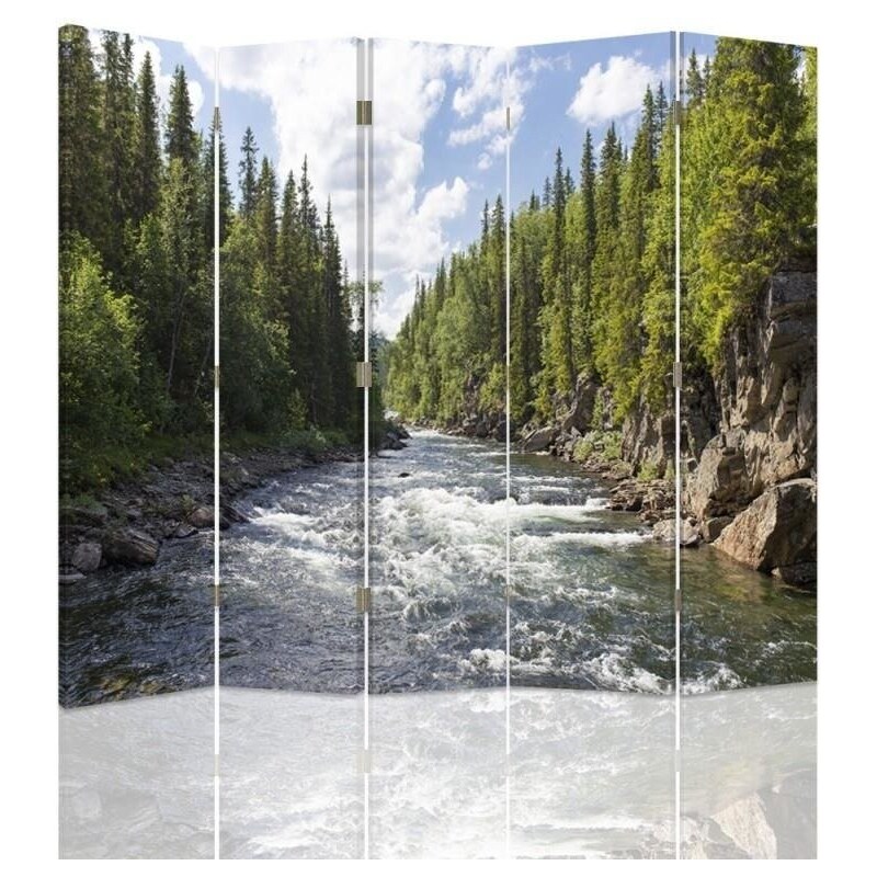 Gario Paraván Egy rohanó folyó az erdőben Méret: 110 x 170 cm ...