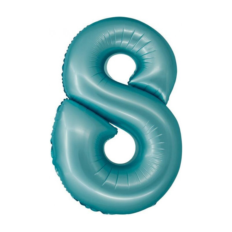 Számok Light Blue Matt, Kék 8-as szám fólia lufi 76 cm - GLAMI.hu
