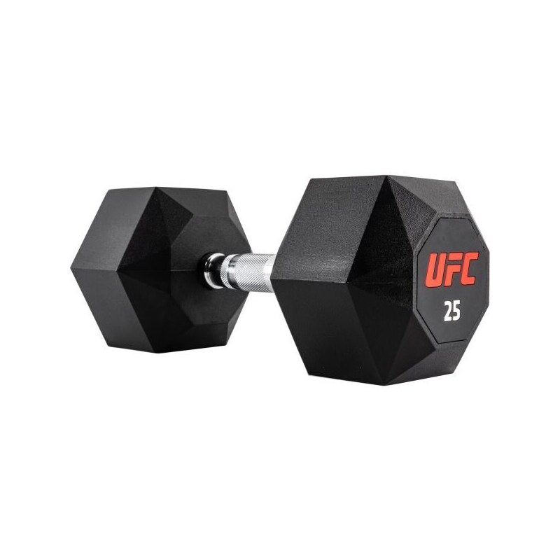 UFC OCTAGON DUMBBELL 25 KG Hatszögletű kézi súlyzó, fekete, méret 25 kg ...