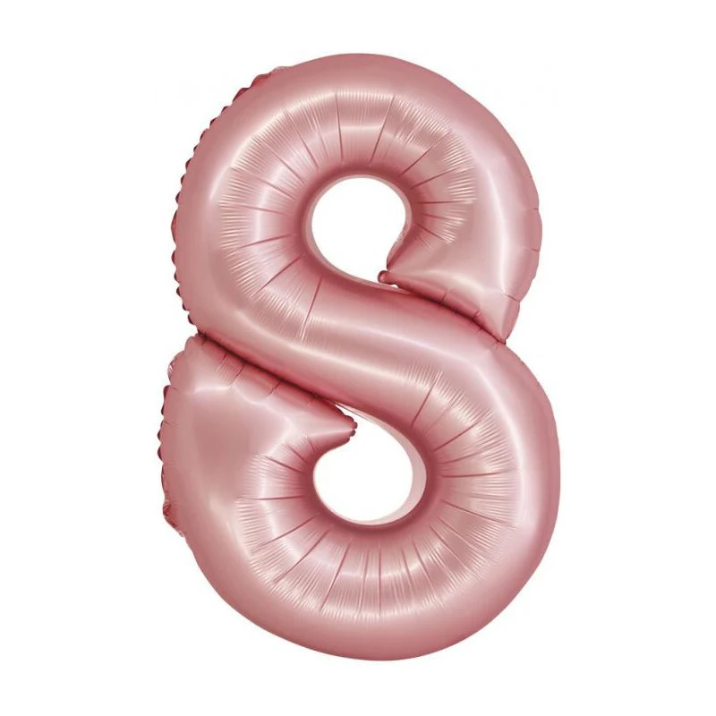 Számok Light Pink Matt, Rózsaszín 8-as szám fólia lufi 76 cm - GLAMI.hu