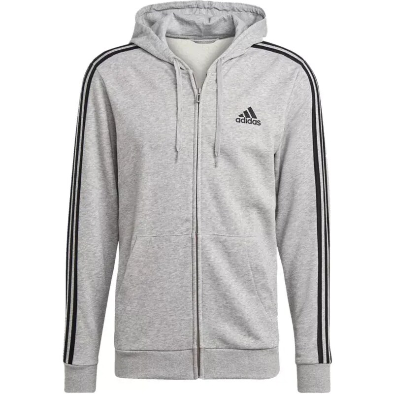Adidas Sportswear Essentials French Terry 3-Stripes Full Zip Hoodie ...