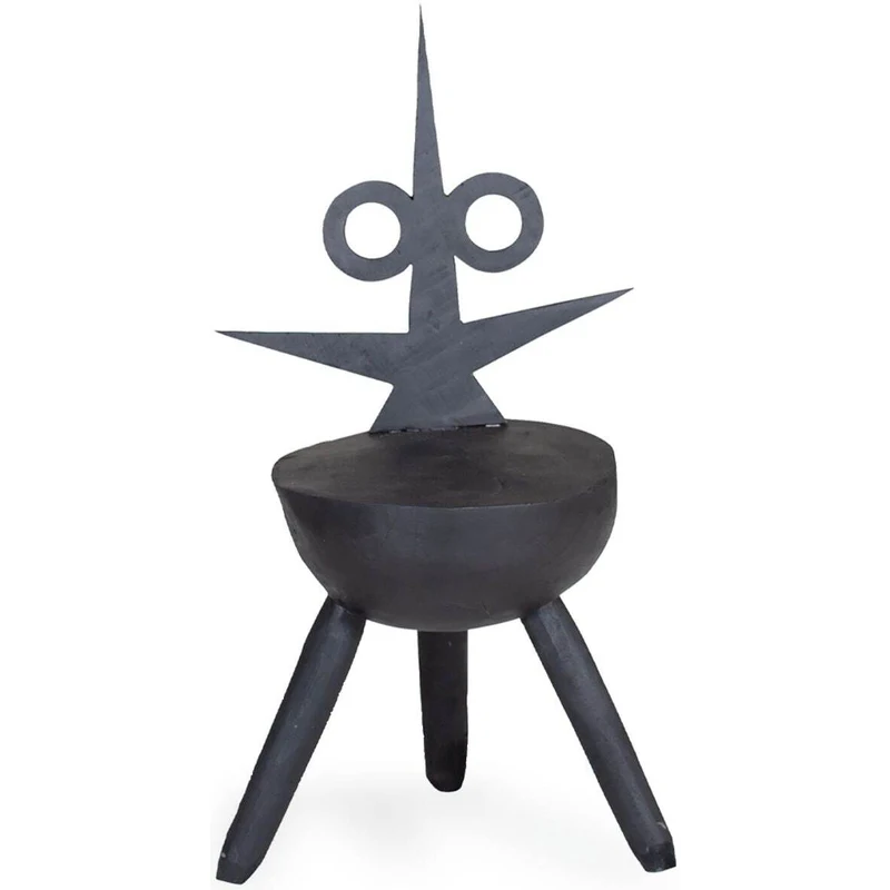 Pulpo "Little Tully, Little Monster" wood stool - Black - GLAMI.hu