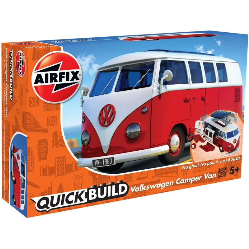 Hornby - Airfix Airfix - QUICKBUILD VW Camper Van red (J6017) - GLAMI.hu