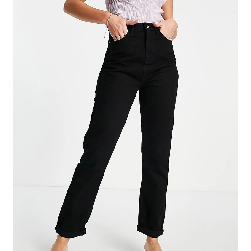 Don't Think Twice Tall DTT Tall Lou mom jeans in black - GLAMI.hu
