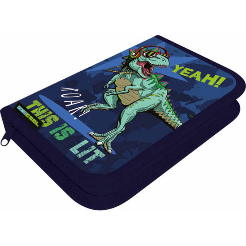 LIZZY CARD Dino Cool, Dino Roar tolltartó, klapnis, üres, 19x13x4cm - GLAMI.hu