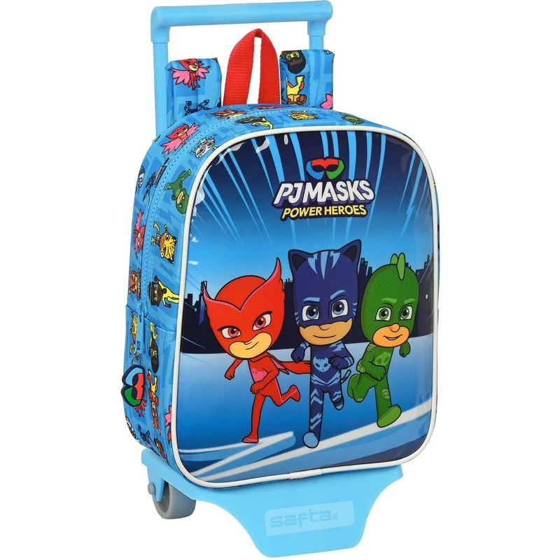 Iskolatáska Kerekekkel PJ Masks Kék 22 x 27 x 10 cm - GLAMI.hu