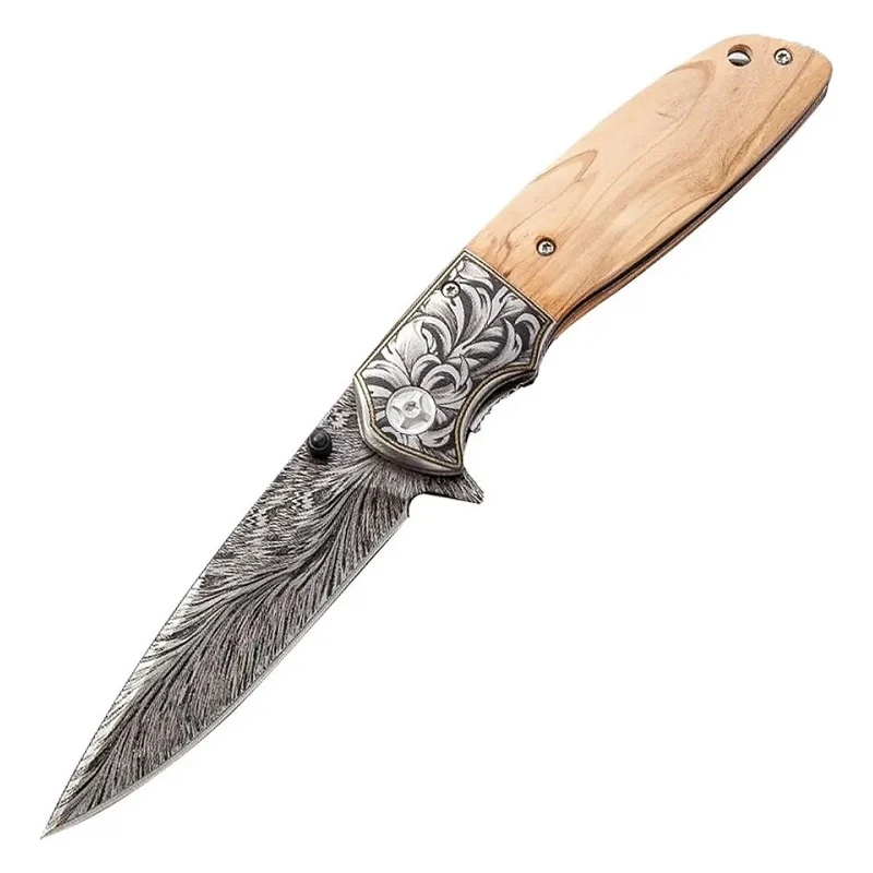 IZMAEL Fukui Outdoor összecsukható kés-Barna KP27642 - GLAMI.hu