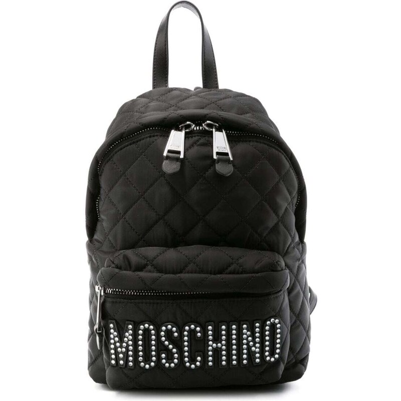 Moschino logo-embellished quilted backpack - Black - GLAMI.hu