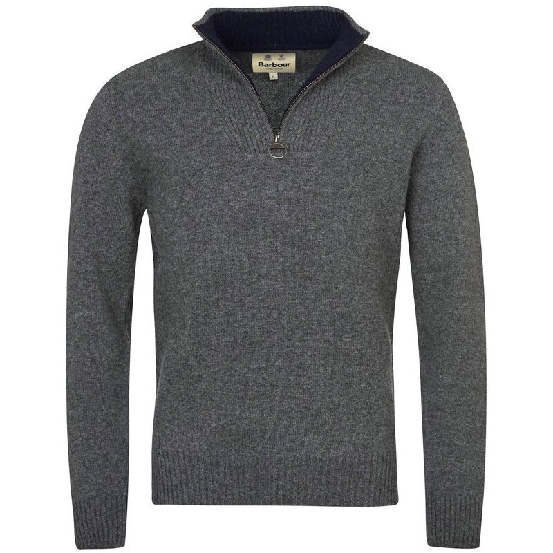 Barbour Nelson Essential Half Zip Sweatshirt — Storm Grey - GLAMI.hu