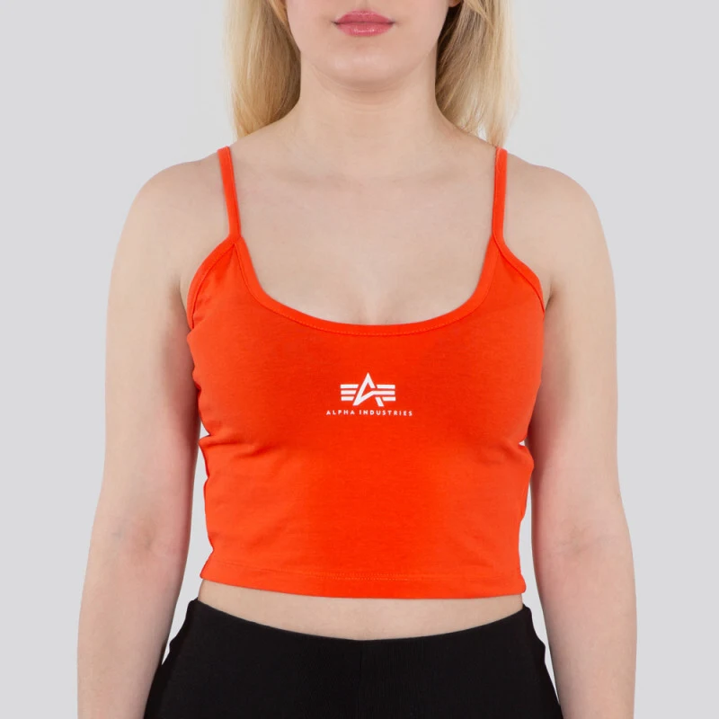 Alpha Industries Basic Crop-Top SL Woman - atomic red - GLAMI.hu