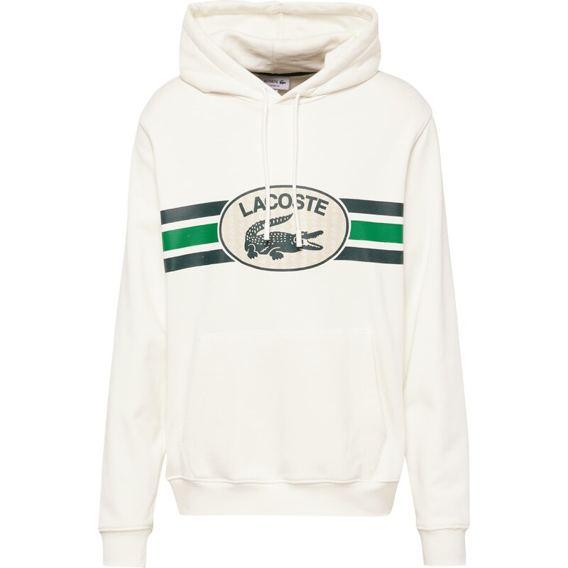 LACOSTE Tréning póló zöld / sötétzöld / természetes fehér - GLAMI.hu