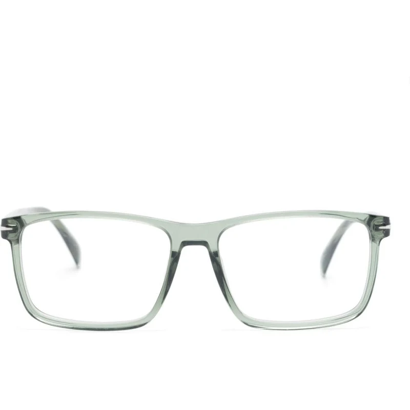Eyewear by David Beckham transparent square-frame glasses - Green ...