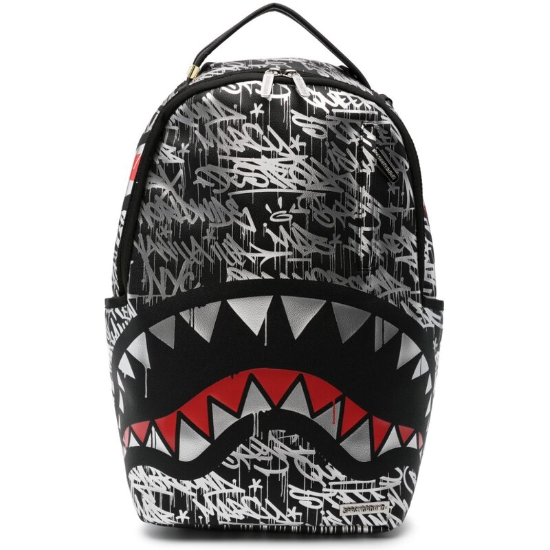 sprayground kid Street Life Chrome graffiti-print backpack - Black ...