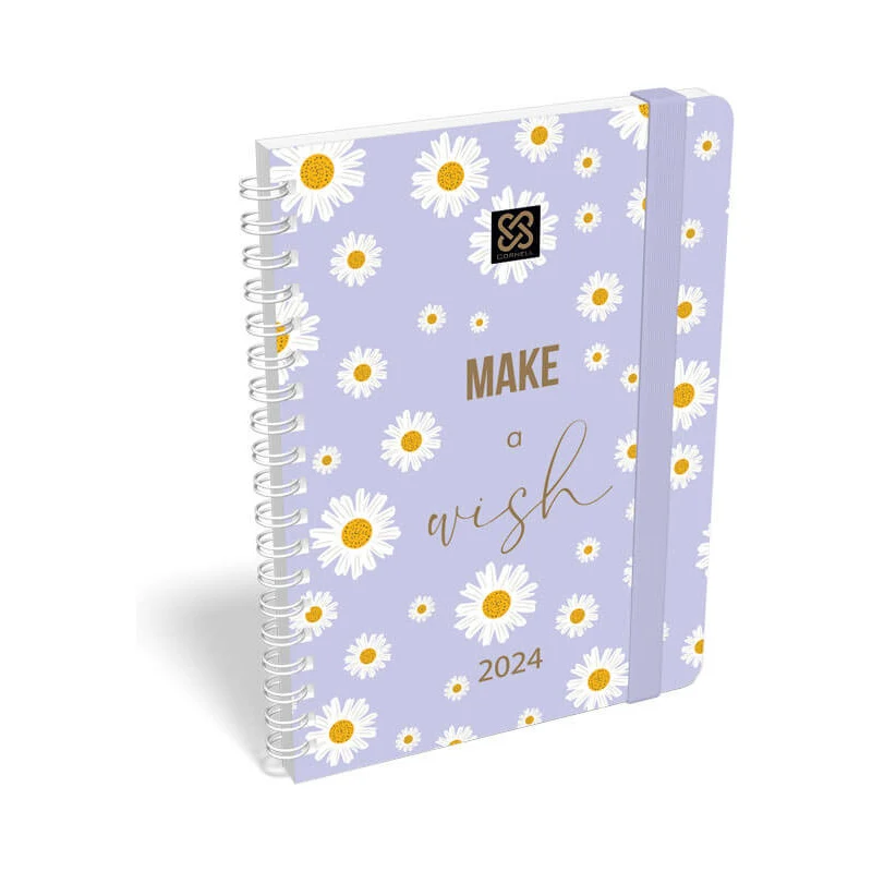 LIZZY CARD Lizzy Calendar heti tervező, B6, spirál, 2024, Cornell Daisy - GLAMI.hu