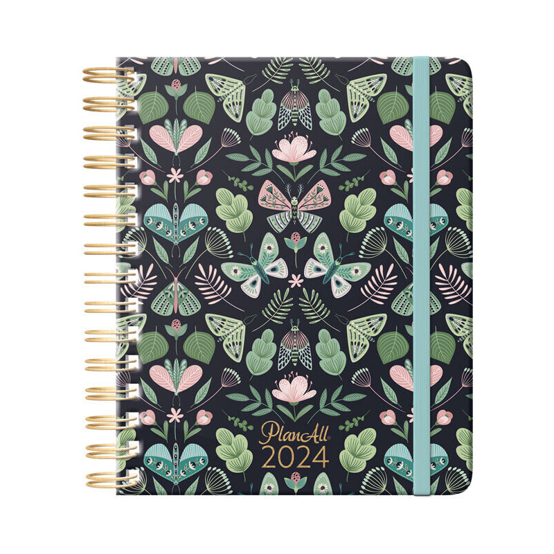 LIZZY CARD PlanAll Midi heti tervező, B6, heti, spirál, 2024, Secret ...