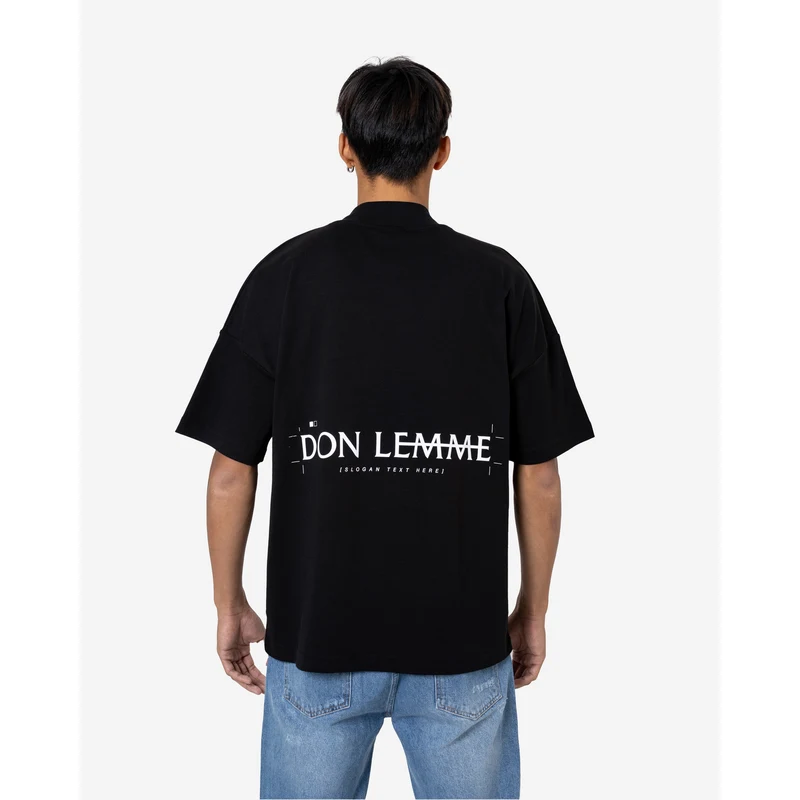 Don Lemme Oversized Póló Marks - black - GLAMI.hu