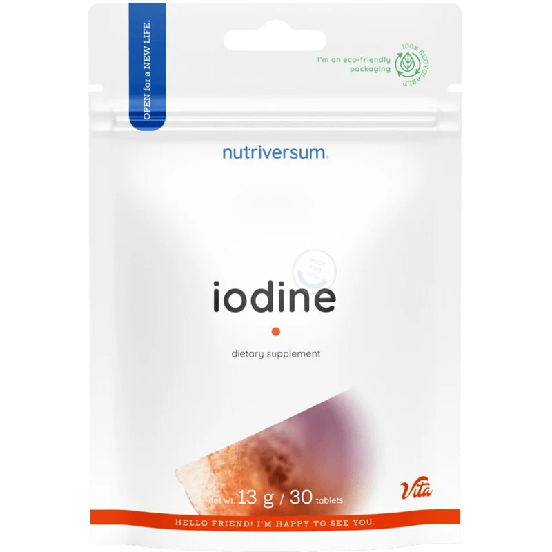 Iodine Tablet - 30 tabletta - Nutriversum - GLAMI.hu
