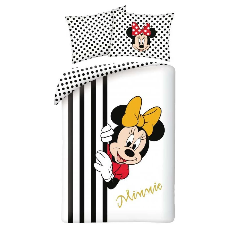 Minnie egér Disney Minnie Yellow Bow ágyneműhuzat 140×200 cm, 70×90 cm ...