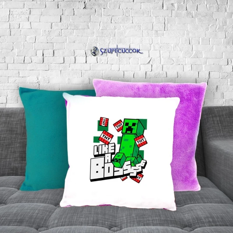 Szupicuccok Minecraft - Like a boss plüss párnahuzat (több színben ...