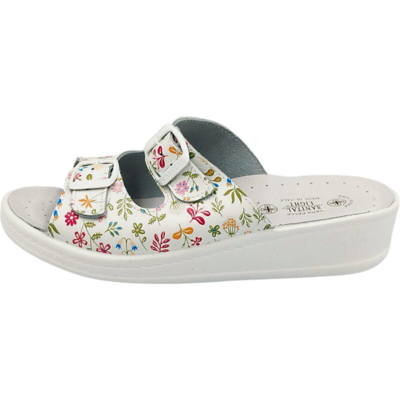 Sanital Light 4371 csatos gyógypapucs virágmintás - GLAMI.hu