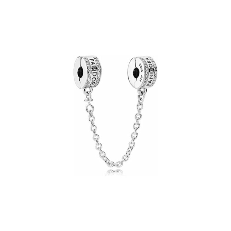 Pandora - Pandora logó klip charmos biztonsági lánc - 792057CZ-05 ...