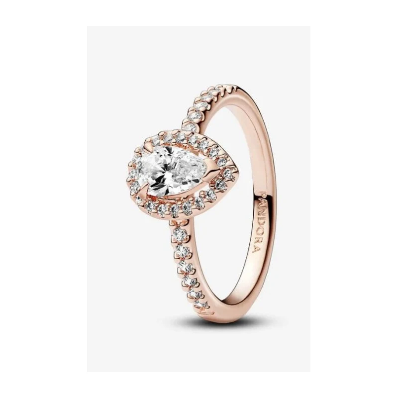 Pandora - Szikrázó körte glória gyűrű - GLAMI.hu