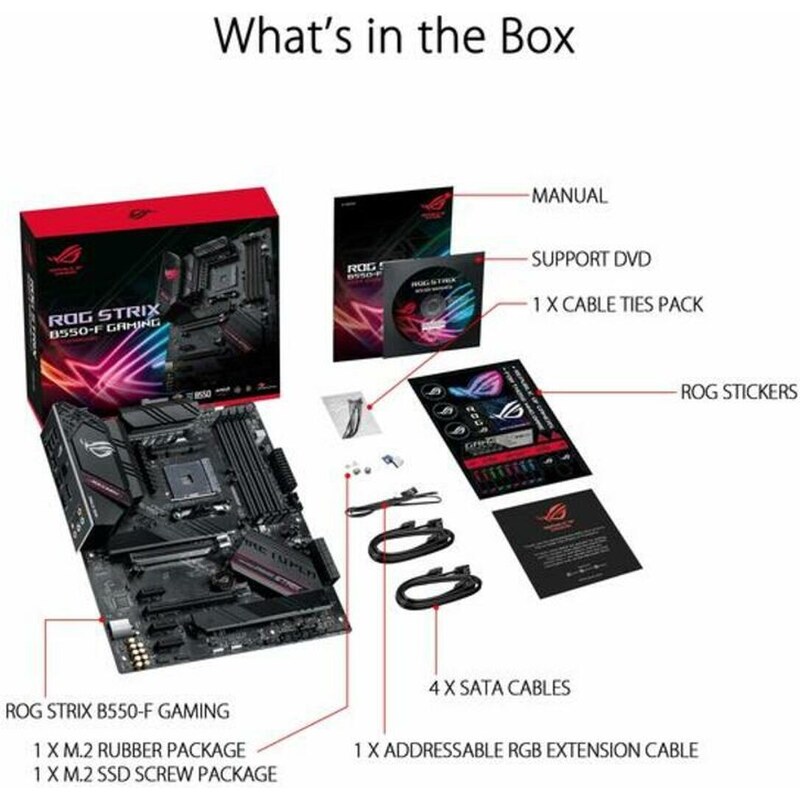 Alaplap Gaming Asus ROG STRIX B550-F GAMING ATX AM4 AMD B550 AMD AMD ...