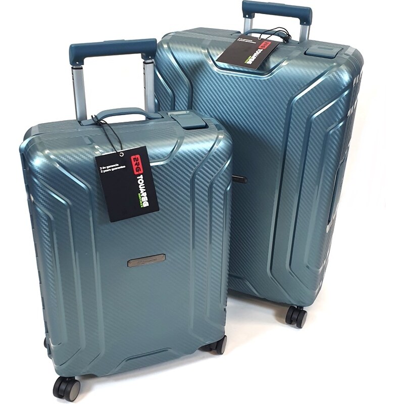 Touareg MATRIX csatos négykerekű metálzöld bőröndszett-2db BD28 ...