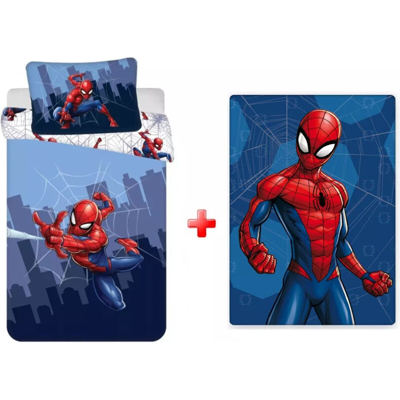 Pókember gyerek ágyneműhuzat és polár takaró szett (Cobweb) - GLAMI.hu