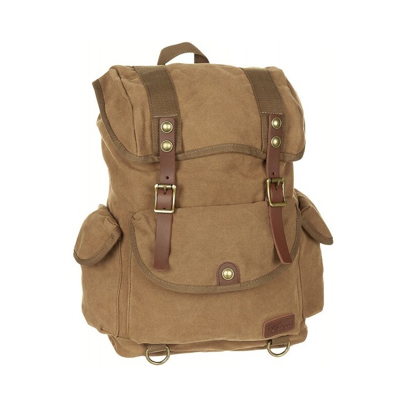 Pure Trash Vászon hátizsák PT, barna - GLAMI.hu