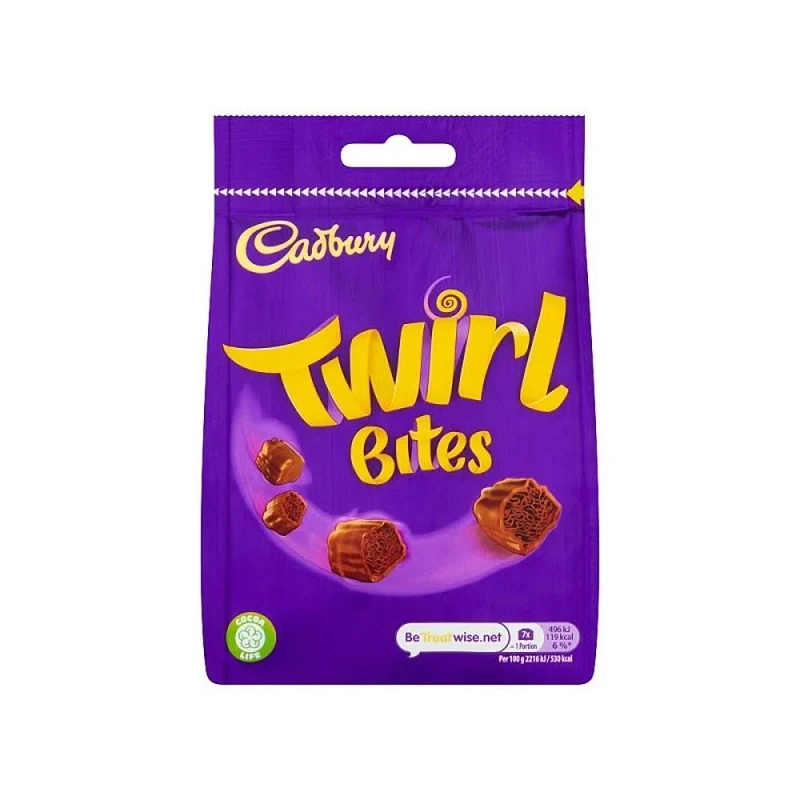 Cadbury Twirl Bites csoki falatkák 109g - GLAMI.hu