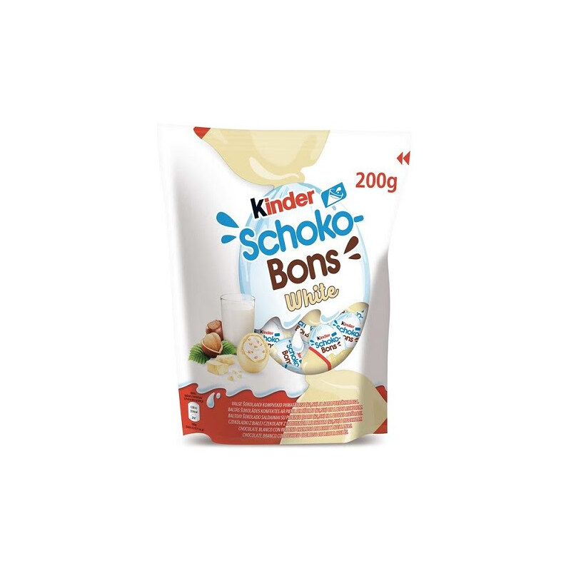 Kinder Schoko Bons White fehércsokis bonbon 200g - GLAMI.hu