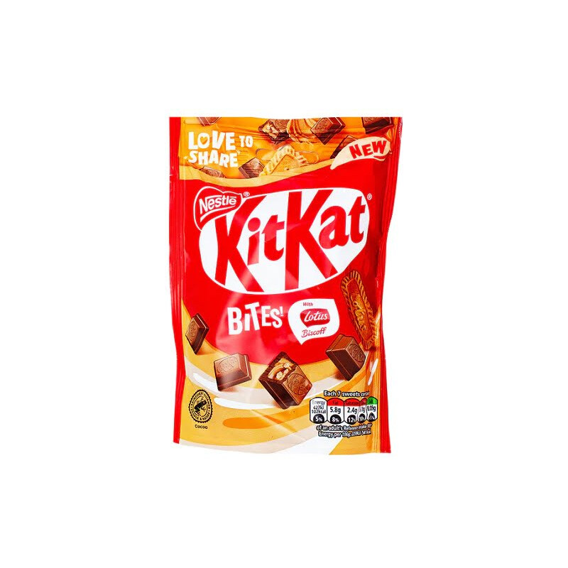 Kit Kat Bites Lotus kekszes csoki falatkák 90g - GLAMI.hu