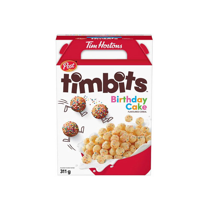 Tim Hortons Timbits Birthday Cake torta ízű gabonapehely 311g - GLAMI.hu